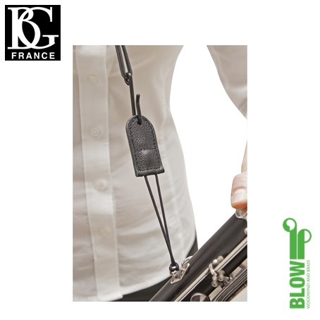 BG Bass Clarinet Leather Strap (1 Hook + Leather Loop Attachment)