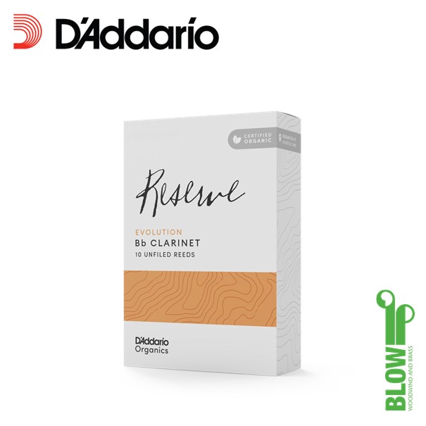 D'Addario Organic Reserve Evolution Bb Clarinet Reeds - Box of 10 ...