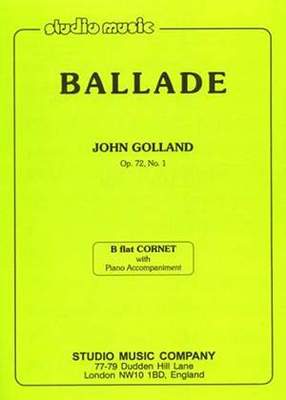 Ballade Op. 72 No. 1 - for Bb Cornet and Piano
