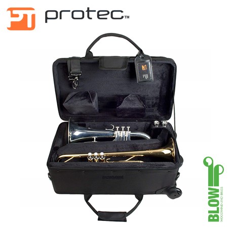PROTEC Trumpet / Auxiliary Combo Pro Pac Case w/Wheels