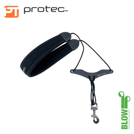 PROTEC Sax Neoprene Neck Strap with Comfort Bar & Metal Snap Hook