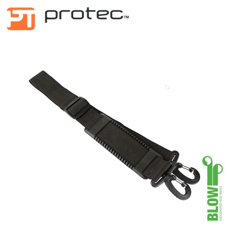 PROTEC Shoulder Strap, Rubber Pad, Duraflex Snaps