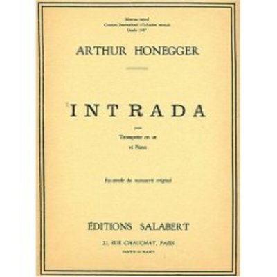 Intrada for Trumpet in C and Piano - H.193